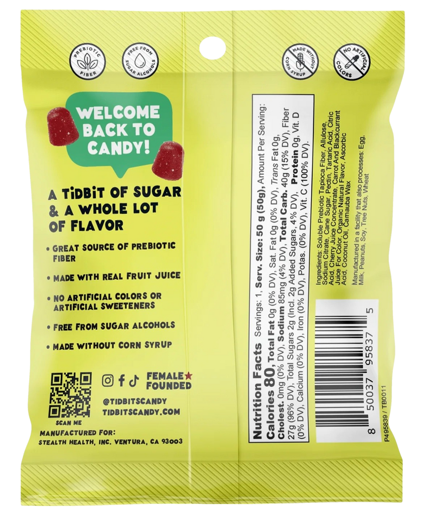 TiDBiTS Candy Gummies Sour Cherry – Martie