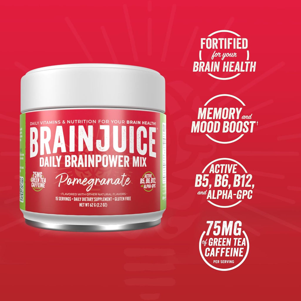 BRAINJUICE Pomegranate Powder 15 Servings – Martie
