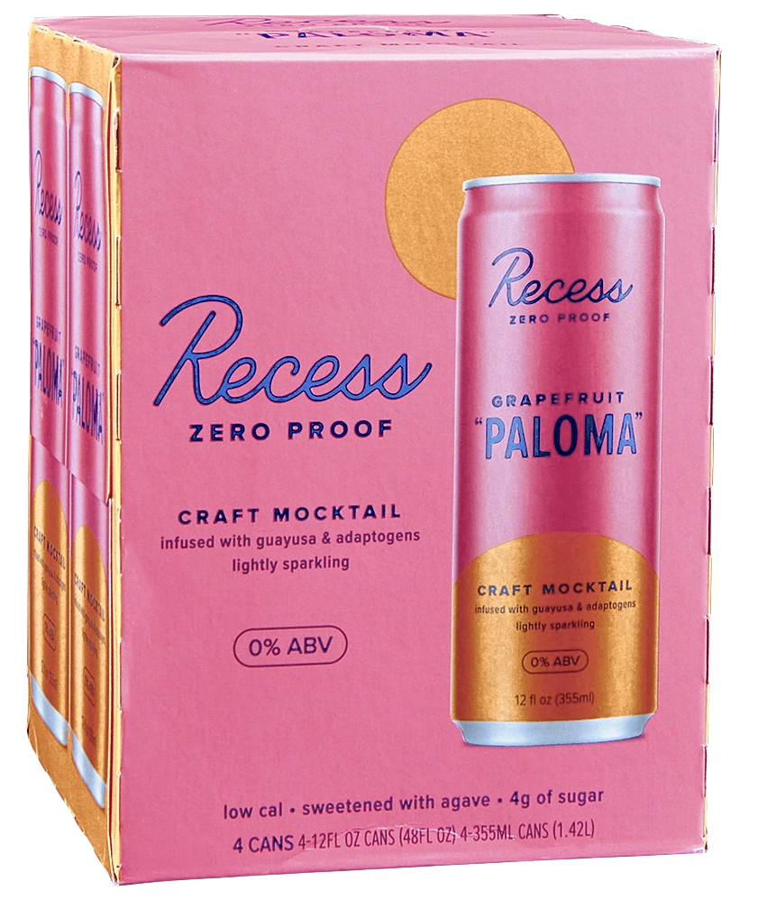 Recess Zero Proof Grapefruit Paloma Mocktail (4 Pack) – Martie