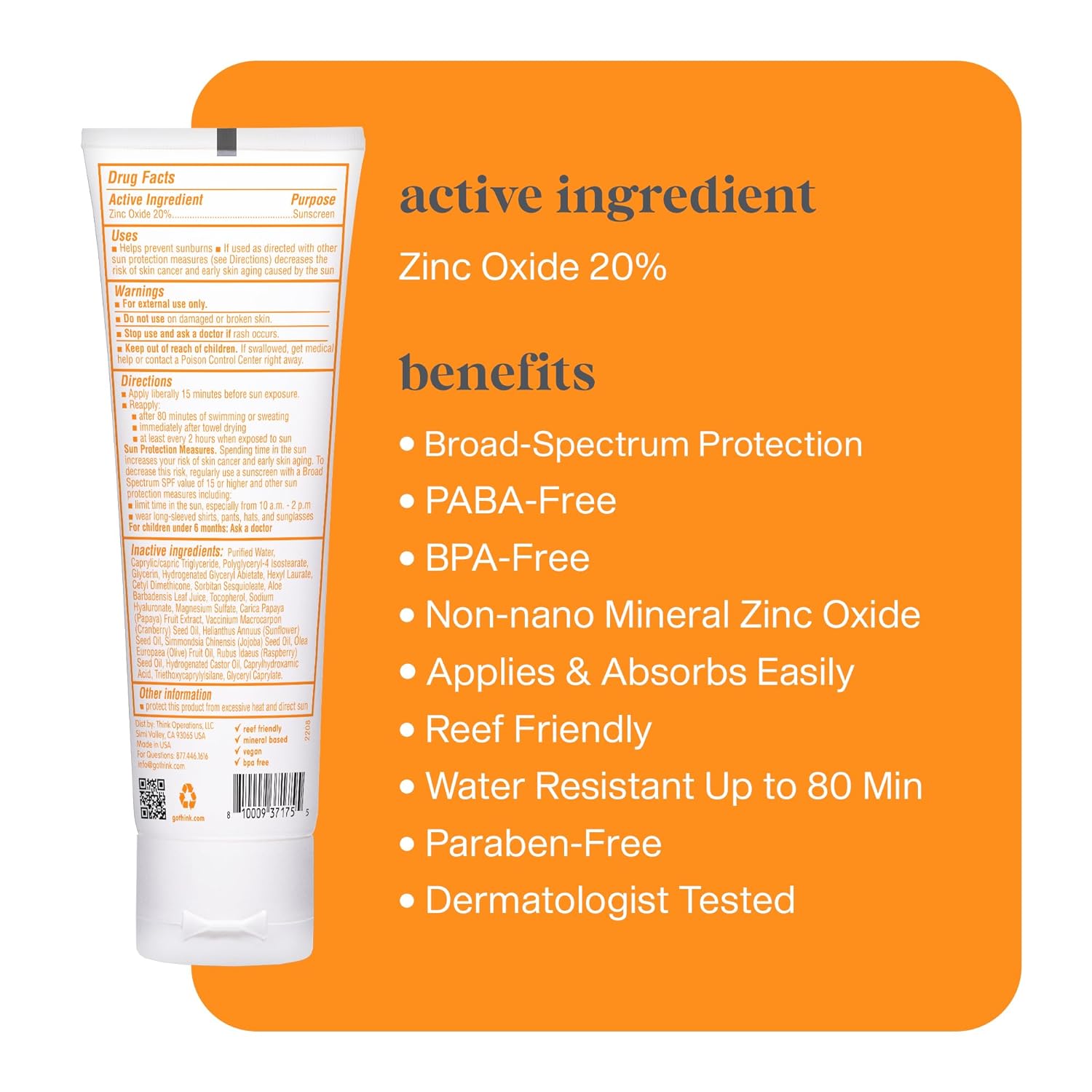 Thinkbaby Clear Zinc Sunscreen – Martie