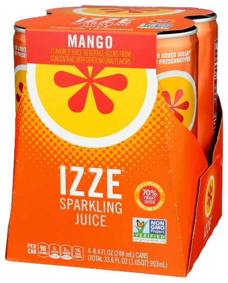 Izze Beverage Mango Sparkling Juice (4 Pack) – Martie
