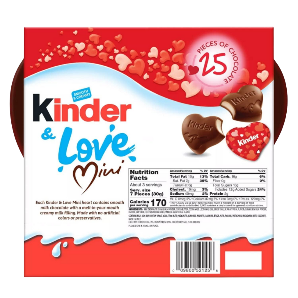 Kinder Kinder & Love Gift Box - Mini Chocolate Hearts – Martie