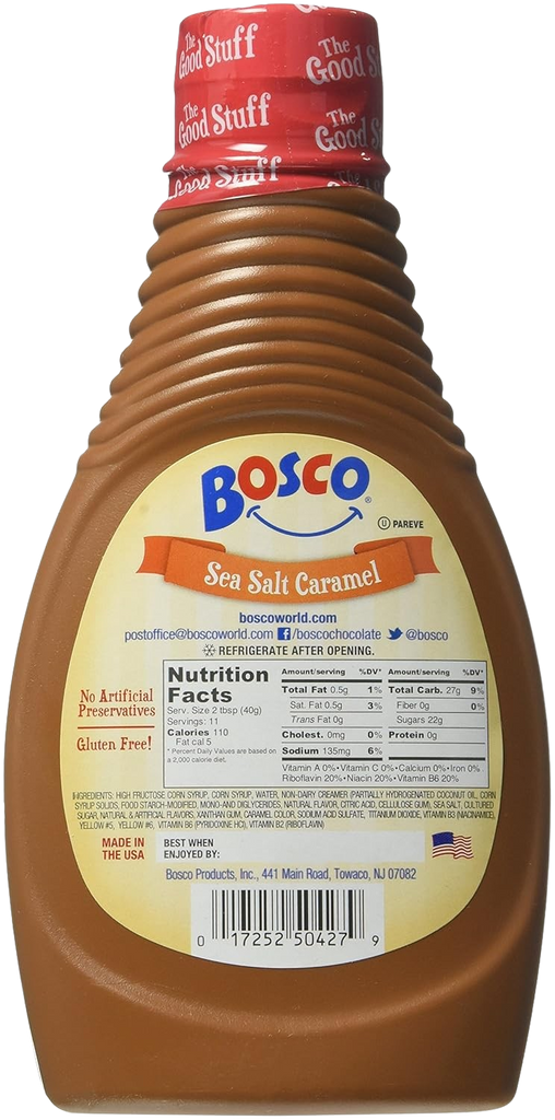 Bosco Sea Salt Caramel Syrup – Martie