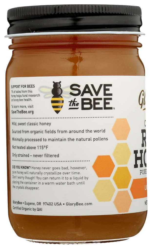 GLORYBEE Light & Mild Organic Raw Honey – Martie