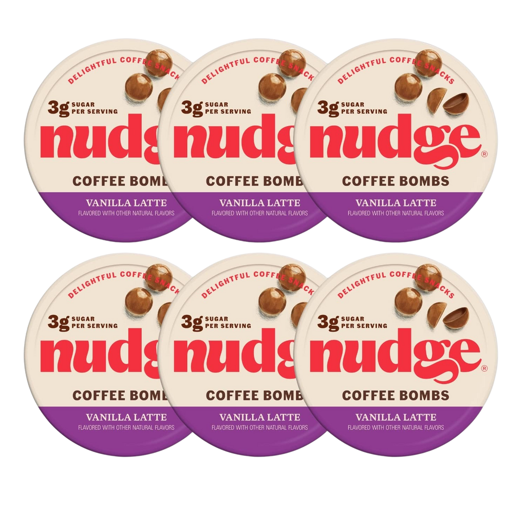 Nudge Vanilla Latte Coffee Bombs (6 Pack) – Martie