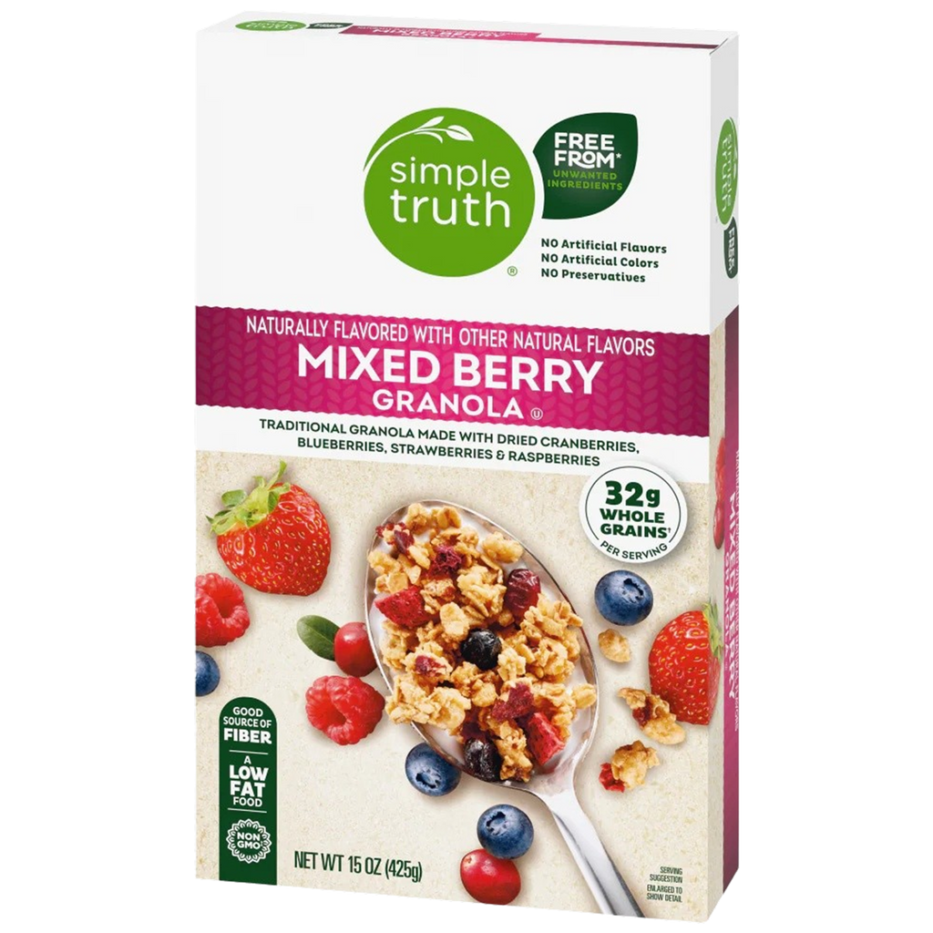 Simple Truth Mixed Four Berry Granola Retail Box – Martie
