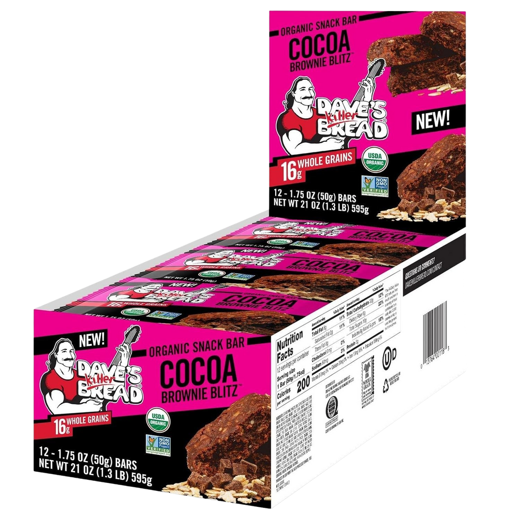 Dave's Killer Bread Organic Orange Cocoa Brownie Blitz Bar (12 CT) – Martie