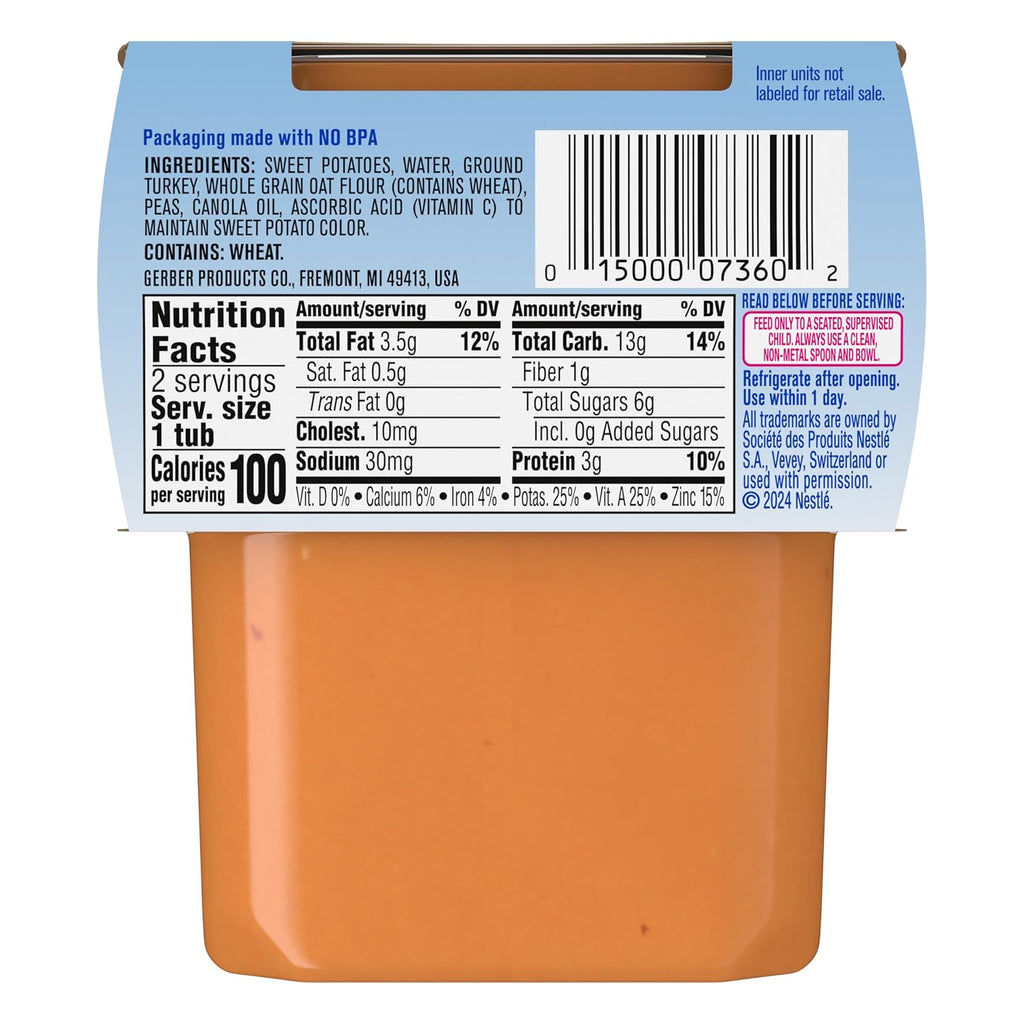 Gerber Sweet Potato & Turkey Puree (2 Pack) – Martie