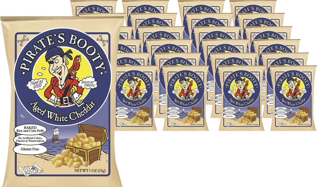 Pirate's Booty Aged White Cheddar Puffs (24 Pack) – Martie