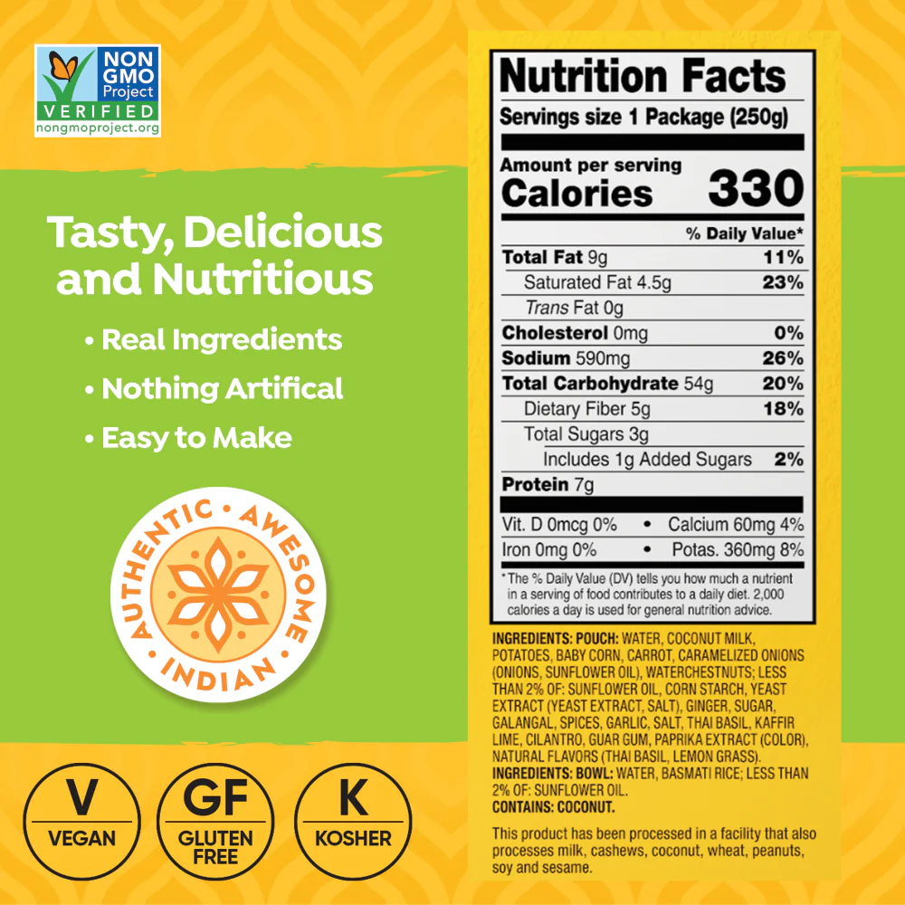 Tasty Bite Curry Rice Bowl (6 Pack) – Martie