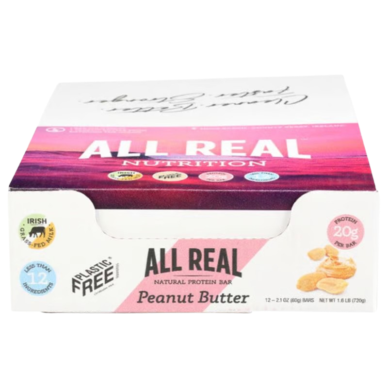 All Real Nutrition Peanut Butter Protein Bar (12 Pack) – Martie
