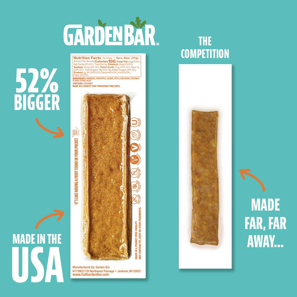 Garden Bar Mango Pineapple Dried Fruit Bar (12 Pack) – Martie
