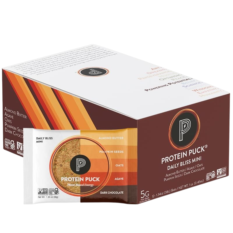 Protein Puck Daily Bliss Almond Butter & Dark Chocolate Bar (16 CT ...