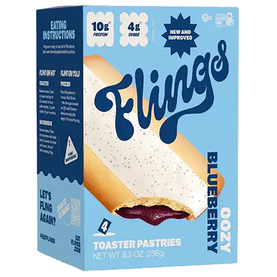 Flings Protein Oozy Blueberry Toaster Pastries – Martie