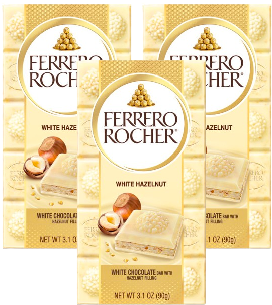 Ferrero Ferrero Rocher White Hazelnut Tablet (3 Pack) – Martie