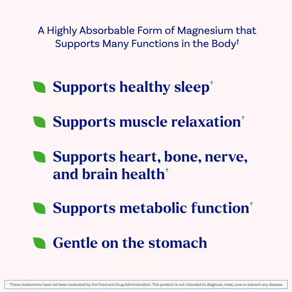 High Absorption Magnesium Glycinate Soft Chews - Cherry Lemon (30 Chew ...