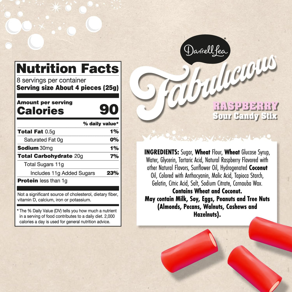 Raspberry Sour Candy Stix – Martie