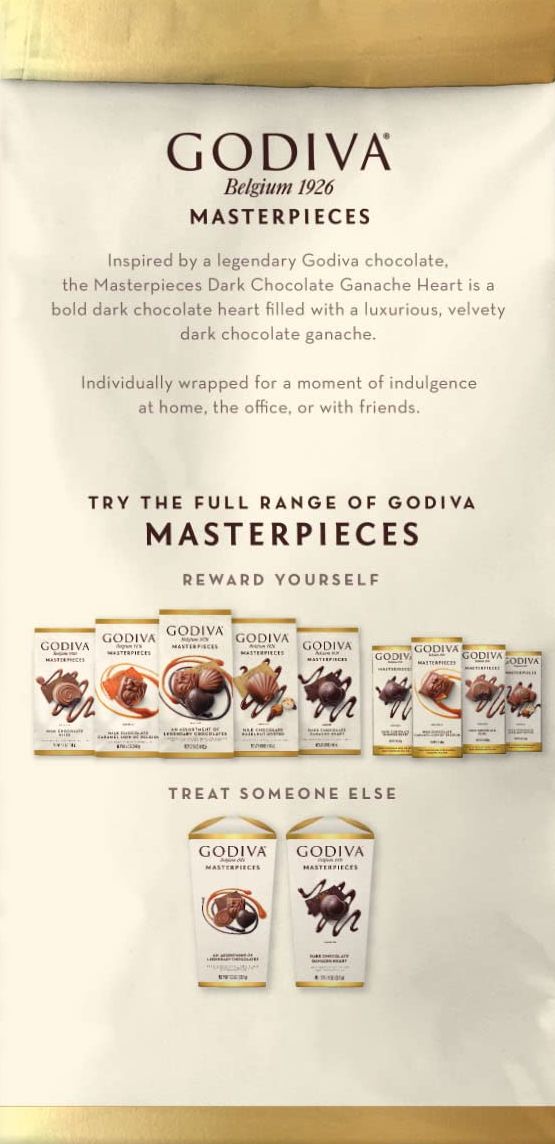 Godiva Ganache Heart Masterpiece Dark Chocolate – Martie
