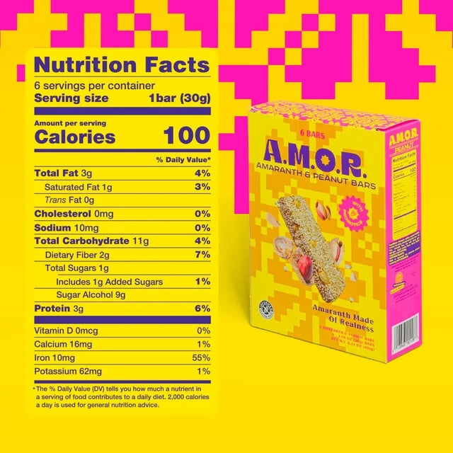 Amor Amaranth & Peanut Bars (12 Pack) – Martie