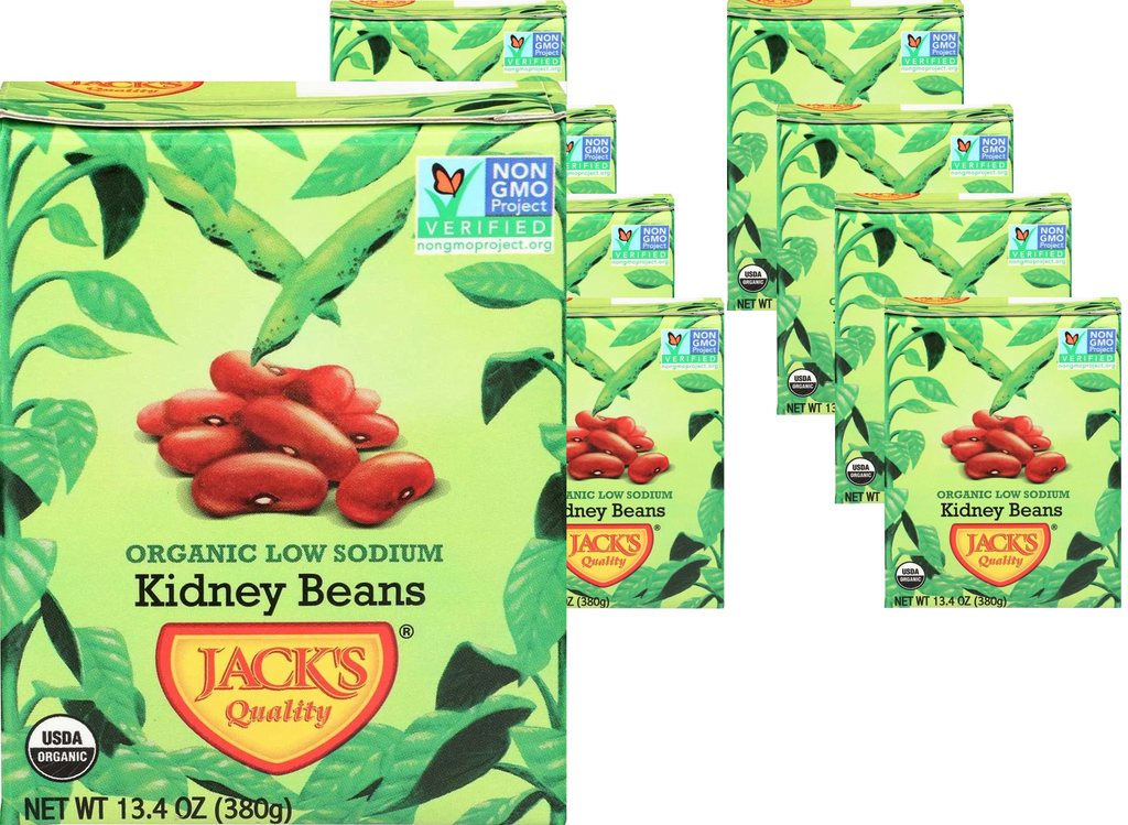 Jack's Quality Organic Low Sodium Kidney Beans (8 Pack) – Martie
