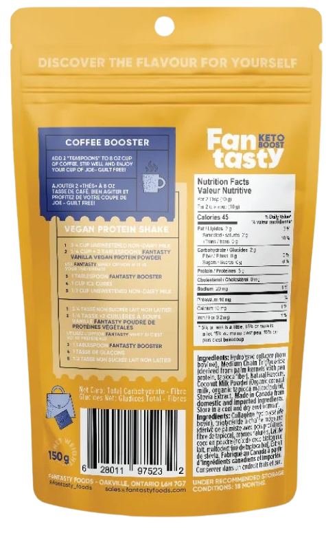 FAN TASTY FOODS Caramel Keto Beverage Booster – Martie