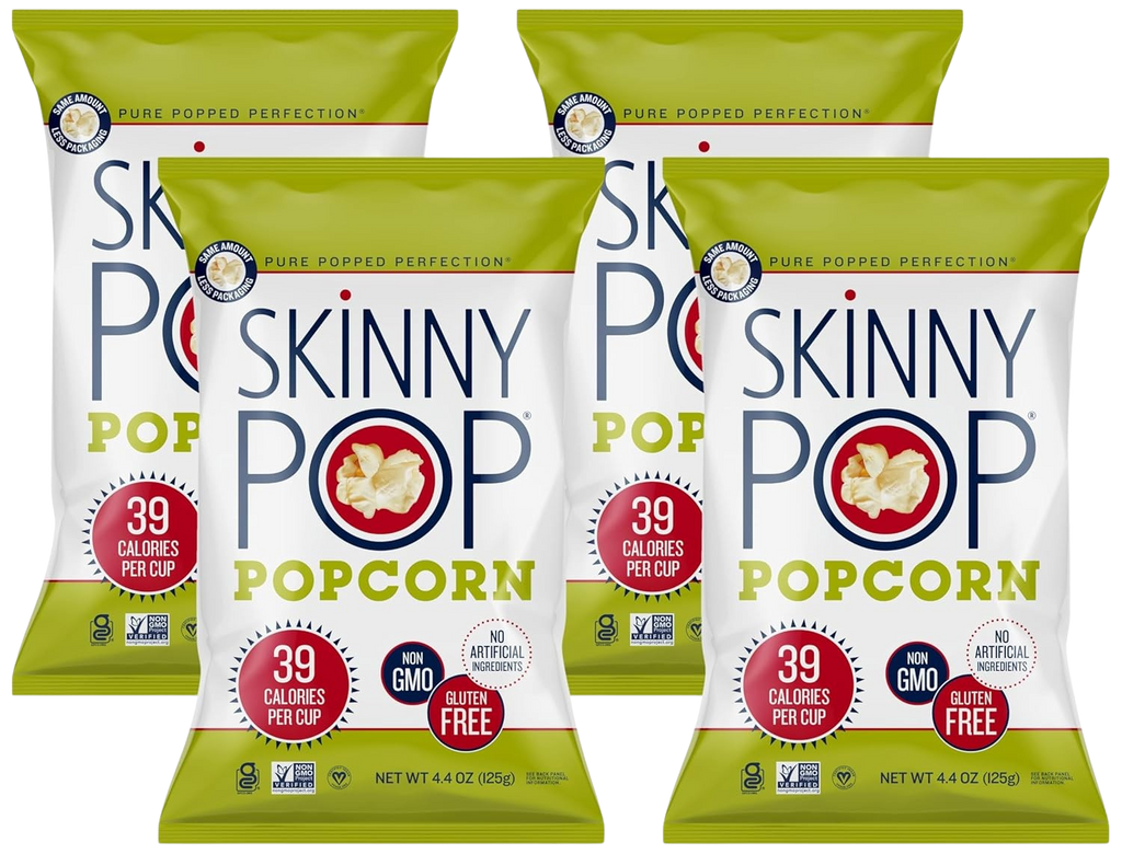 Skinny Pop Ready-To-Eat Popcorn, 100-Calorie (4 Pack) – Martie
