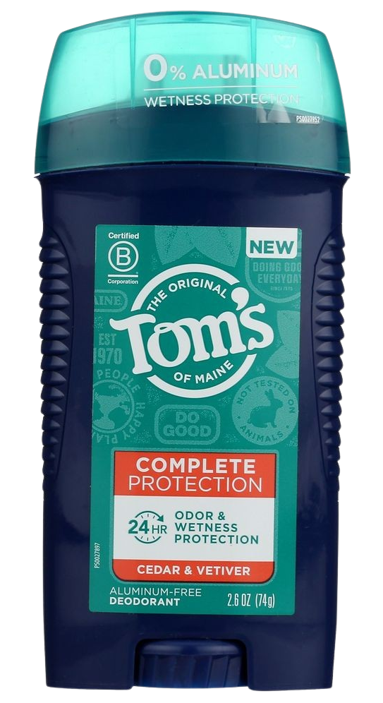 Toms of Maine Complete Protection Deodorant, Cedar And Vetiver – Martie