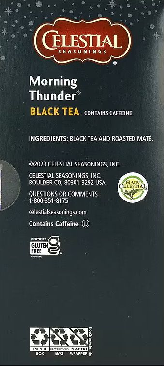 Celestial Seasonings Morning Thunder Black Tea – Martie