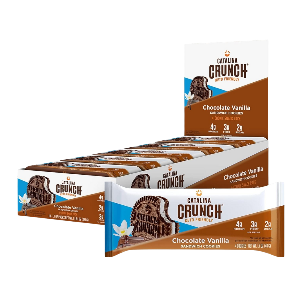 Catalina Crunch Chocolate Vanilla Sandwich Cookie (10 Pack) – Martie
