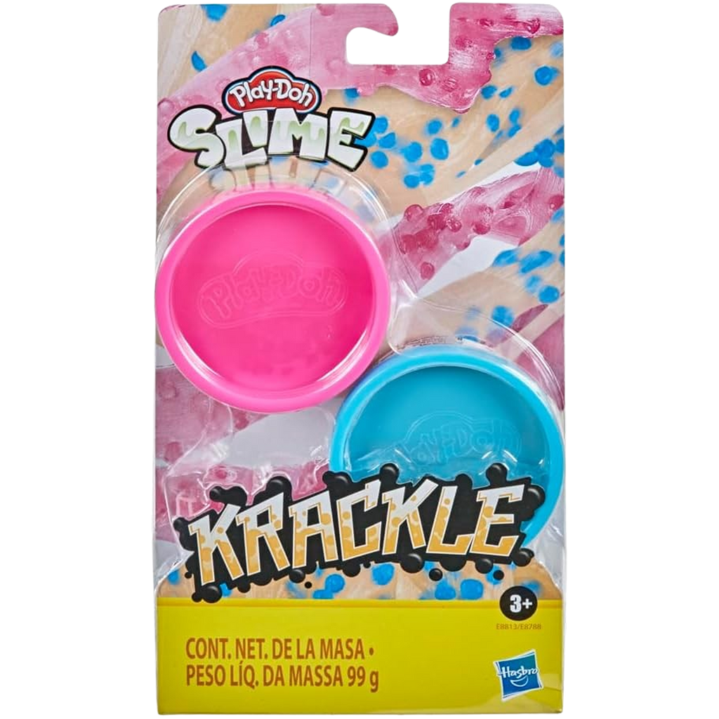 Play-Doh Krackle Slime 2 Pack Single Can Assorted – Martie