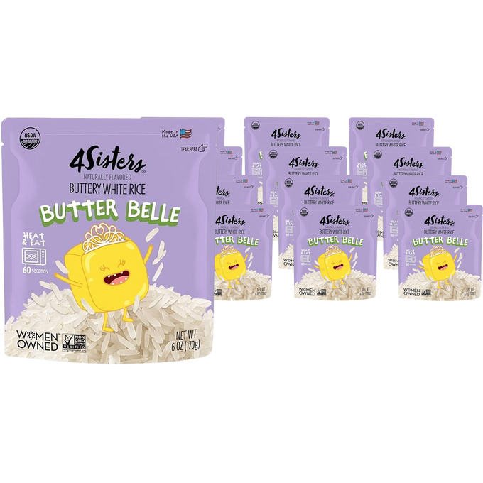 4 Sisters Organic White Buttery Rice RTE (12 Pack) – Martie