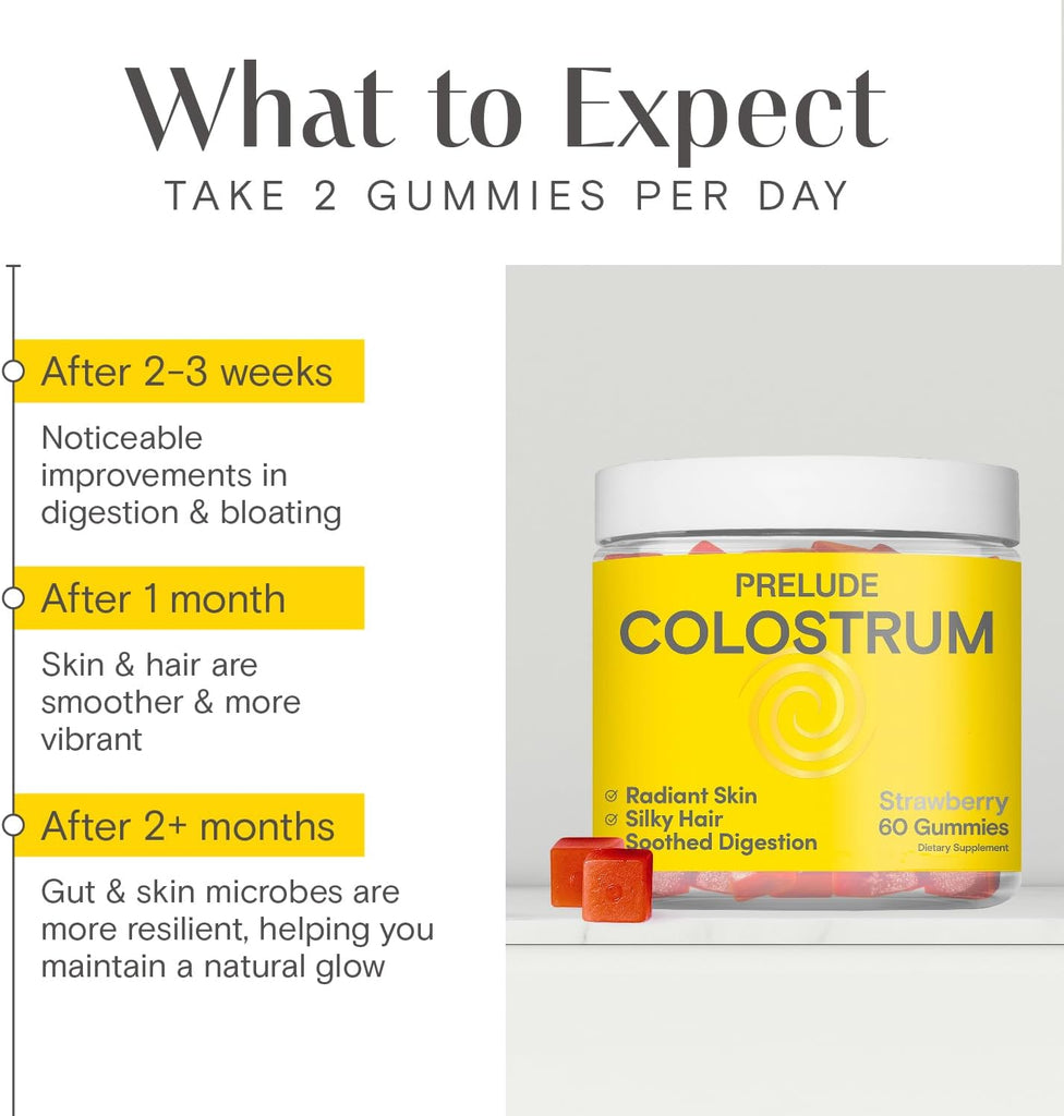 Prelude Colostrum Gummies (30 servings) – Martie