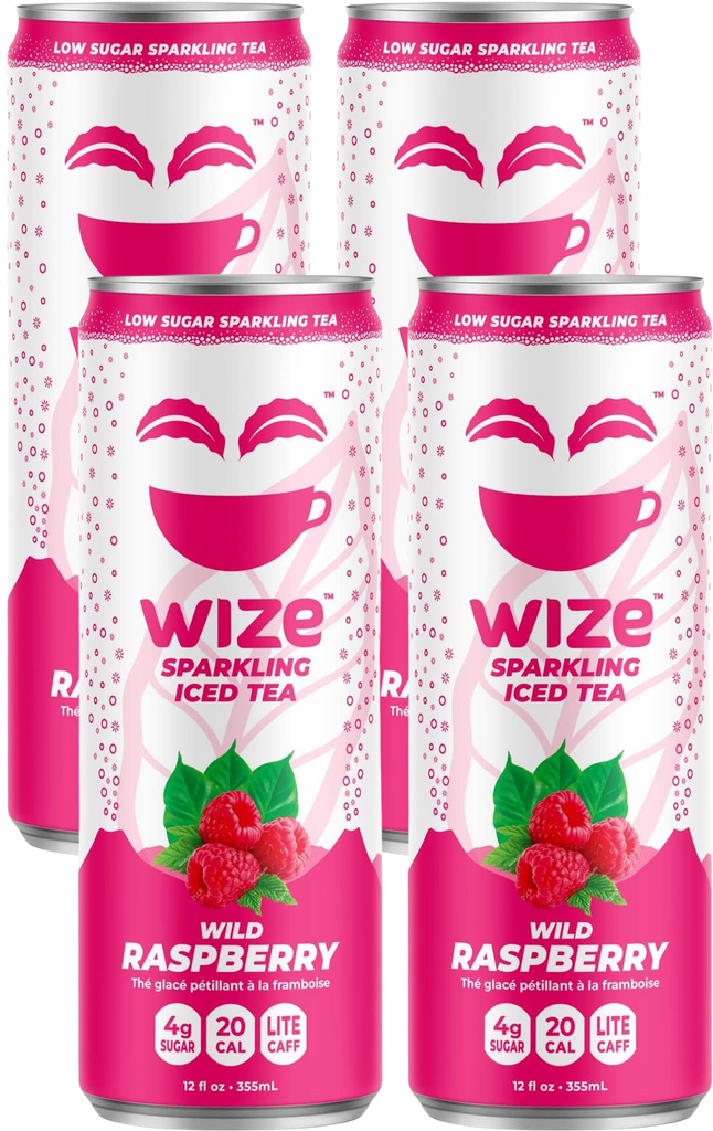 Wize Raspberry Sparkling Ice Tea (4 Pack) – Martie