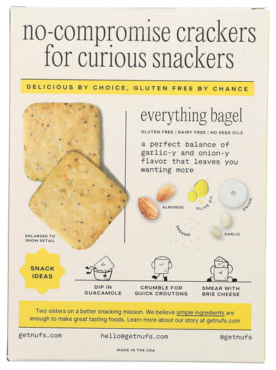 NUFS Superfoods USA Limited Everything Bagel Crispy Crackers – Martie