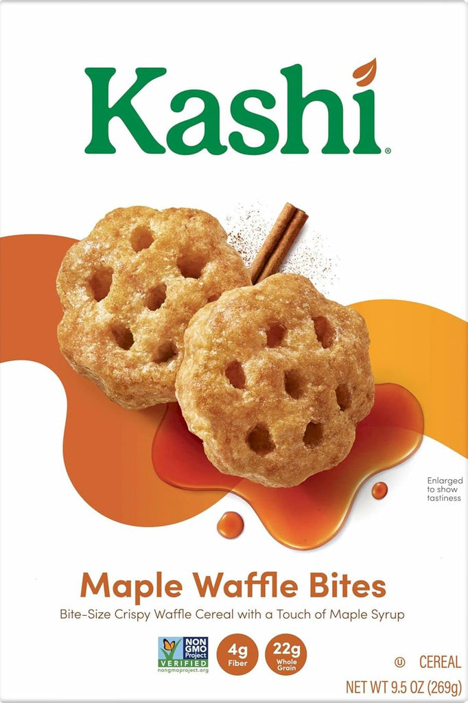 Kashi Maple Waffle Bites - Bite-Size Crispy Waffle Cereal with a Touch ...
