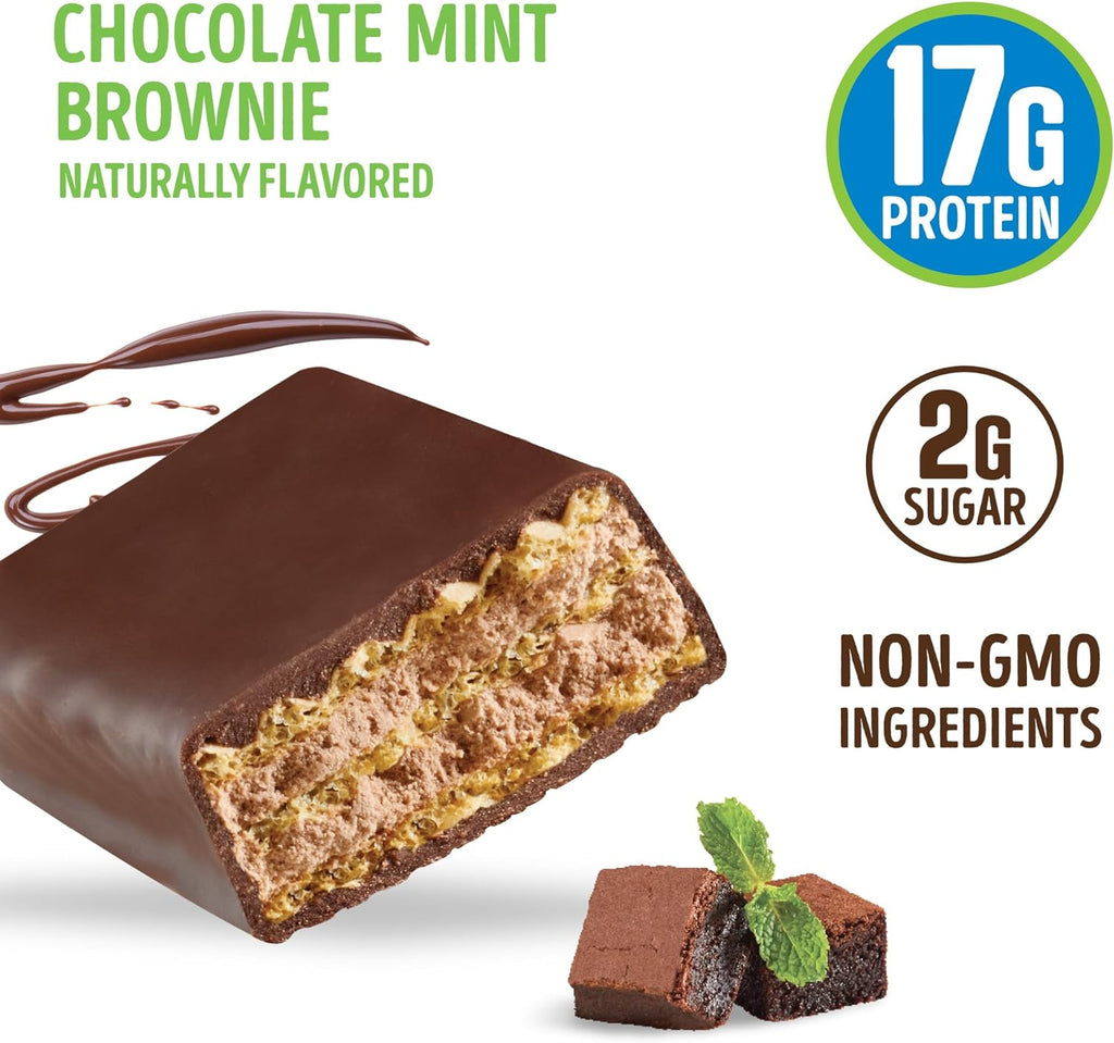 Lenny & Larry's Chocolate Mint Brownie Bar (12 Pack) – Martie