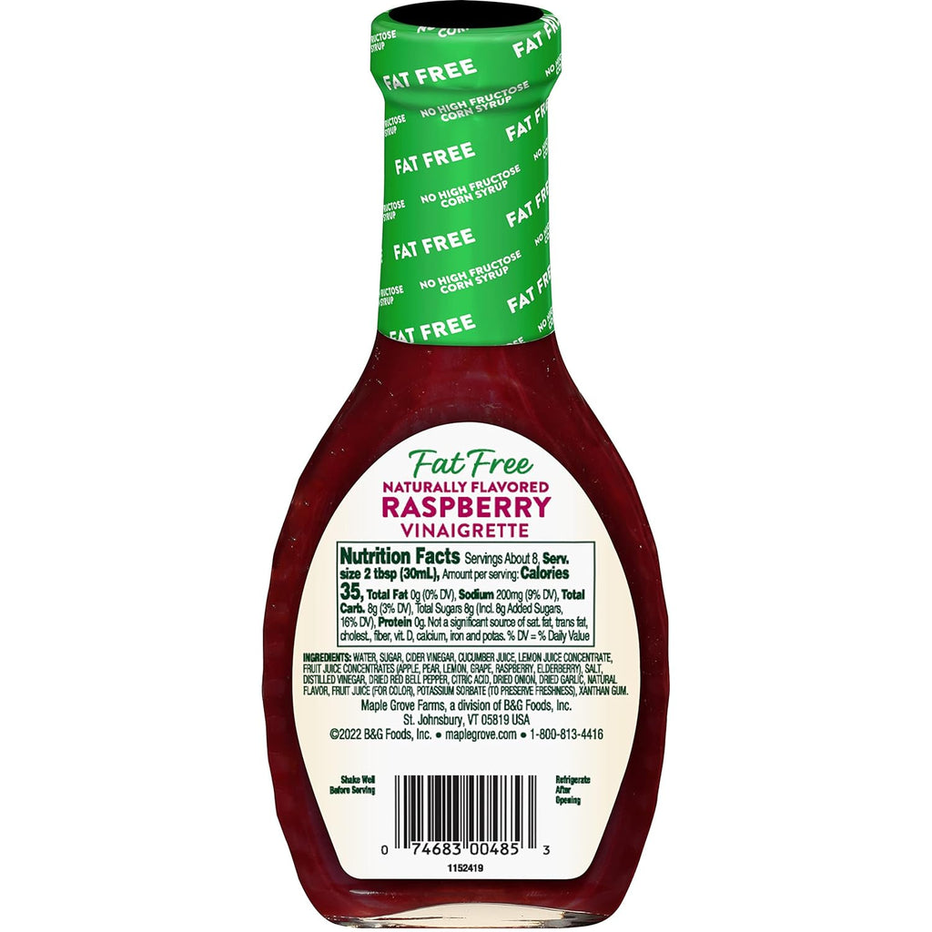Maple Grove Farms Fat Free Raspberry Vinaigrette Dressing – Martie