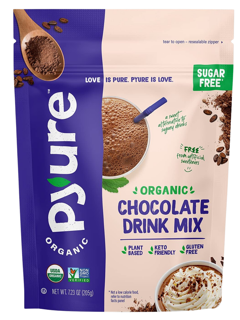 Pyure Organic Sugar Free Chocolate Drink Mix – Martie