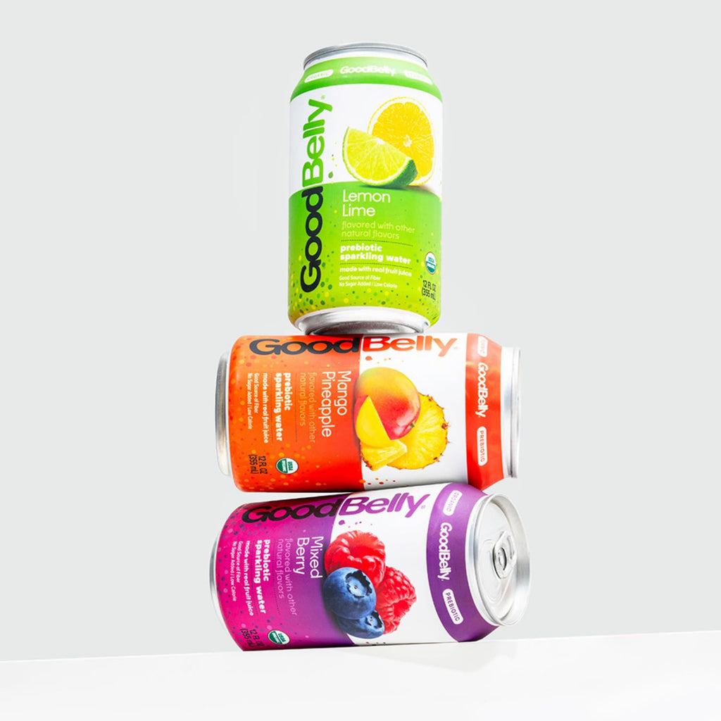 GoodBelly Lemon Lime Prebiotic Sparkling Water (4 Pack) – Martie