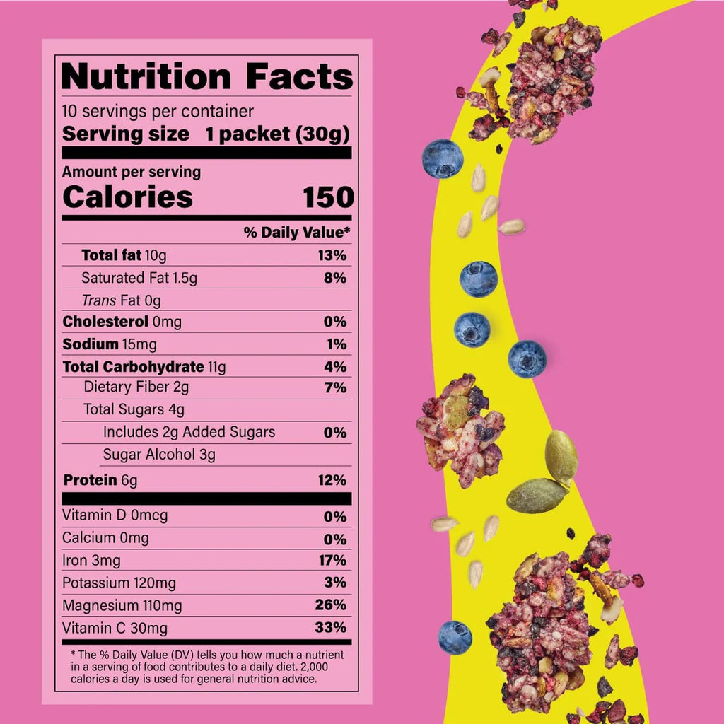 Immunity Boost Organic Seed Granola Pouch - Berry Blend – Martie