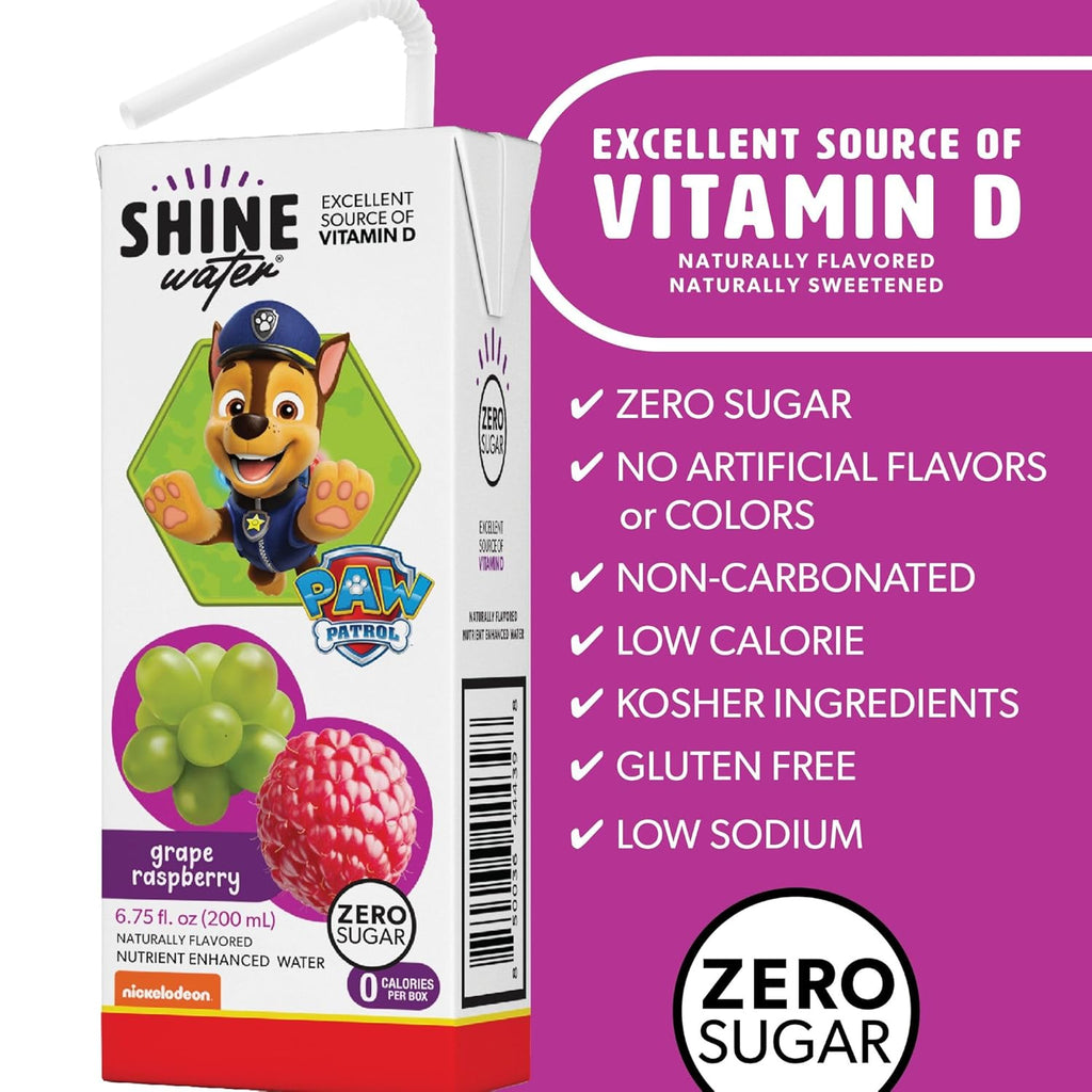 Shinewater Grape Raspberry Flavored Water - Tetra (8 Pack) – Martie