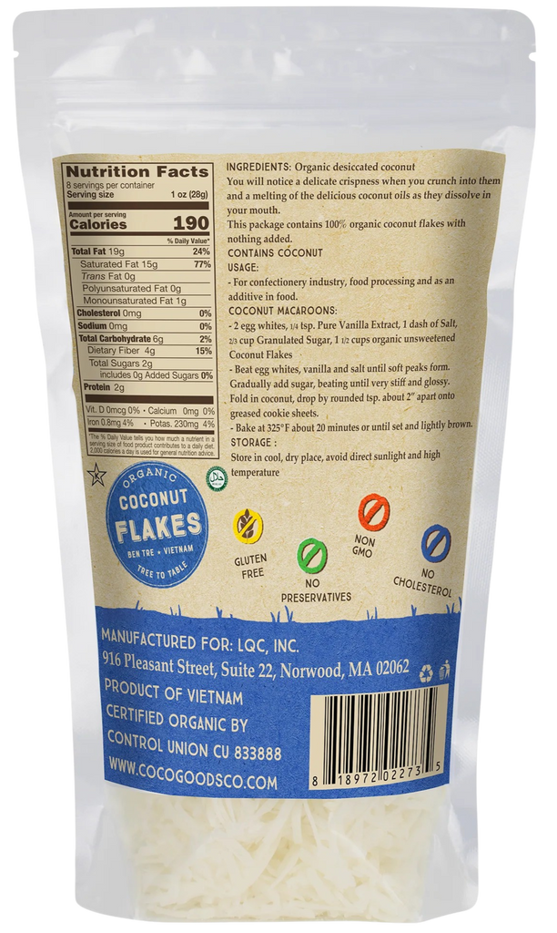 Coco Goods Organic Desiccated Coconut Flakes - Unsweetened – Martie