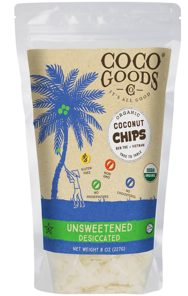 Coco Goods Organic Unsweetened Desiccated Coconut, CHIPS – Martie