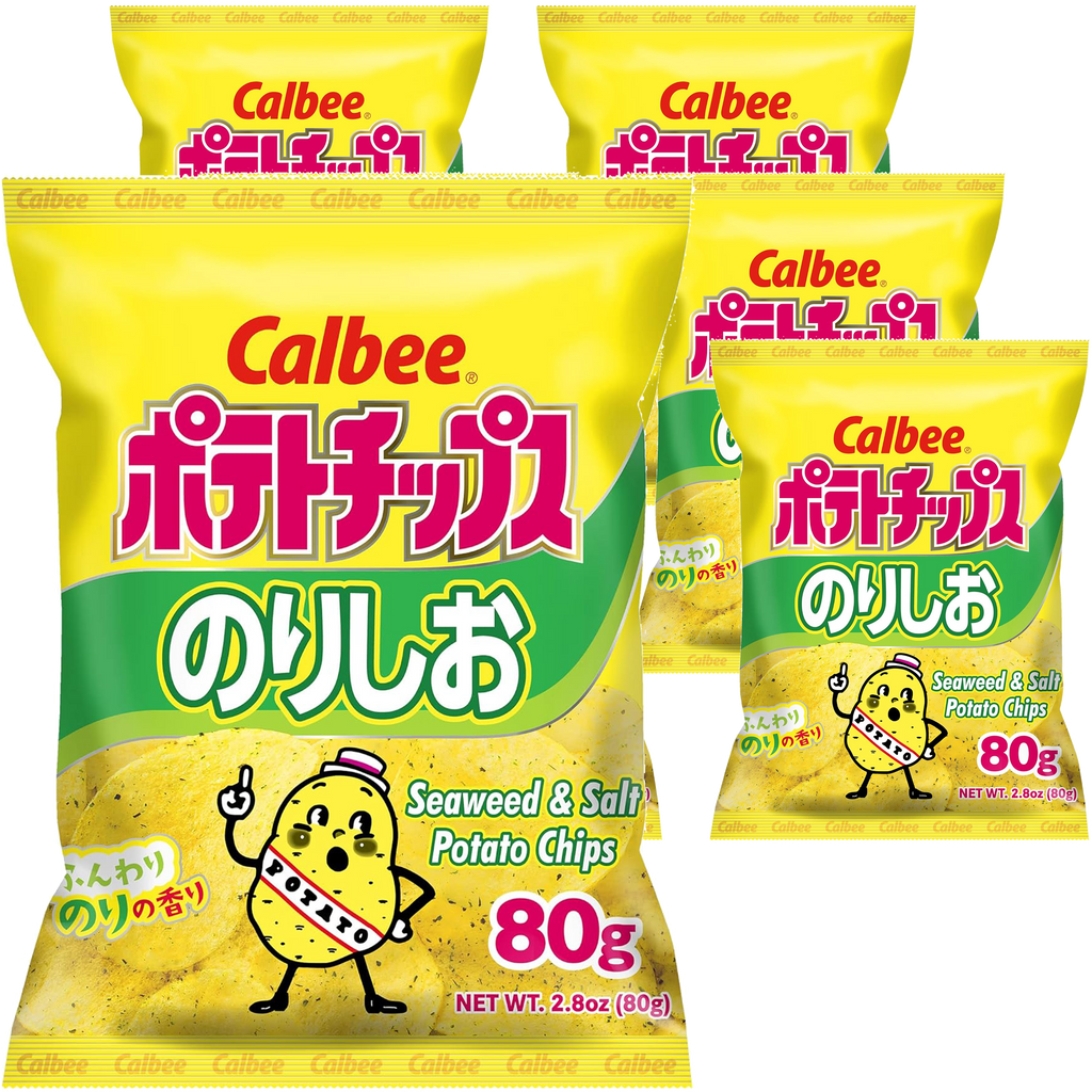 Calbee Seaweed & Salt Potato Chips (6 Pack) – Martie
