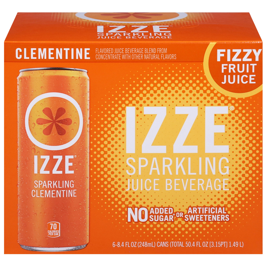 Izze Beverage Clementine Sparkling Juice (6 Pack) – Martie