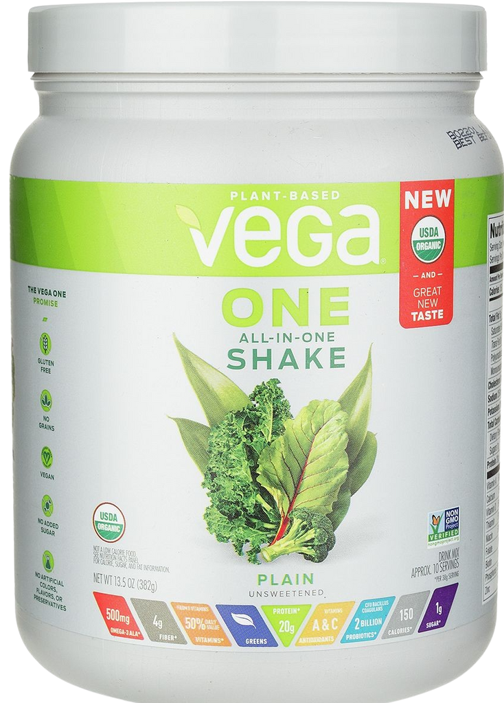Vega Organic All-In-One Shake Plain Unsweetened – Martie