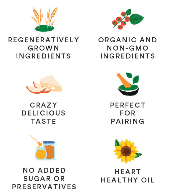 Moonshot Snacks Organic Sourdough Sea Salt Crackers – Martie