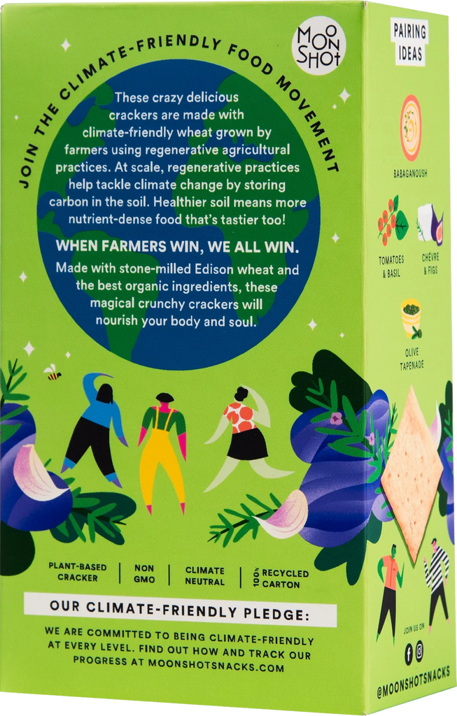 Moonshot Snacks Rosemary Garlic Crackers – Martie