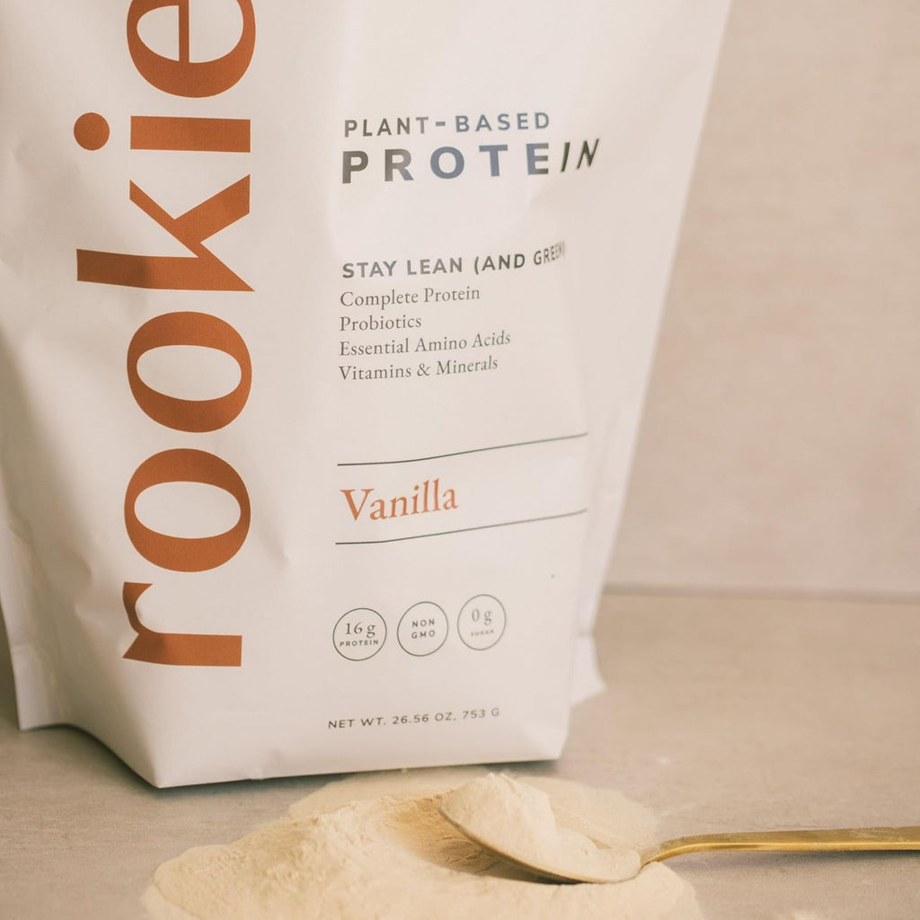 Rookie Wellness Plant Based Probiotic Protein Vanilla Powder (30 ...