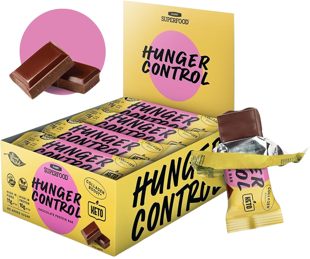Planet Superfood Hunger Control - Chocolate Protein Bars (12CT) – Martie